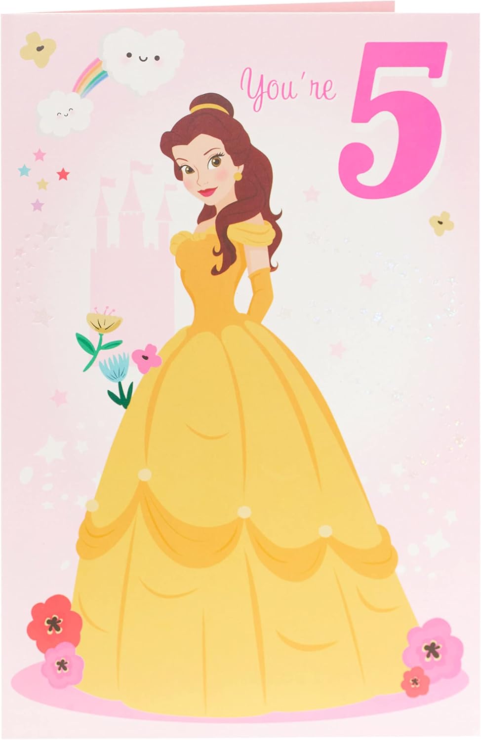 Disney Princess Beauty and the Beast 5th Birthday Card– Shop Inc