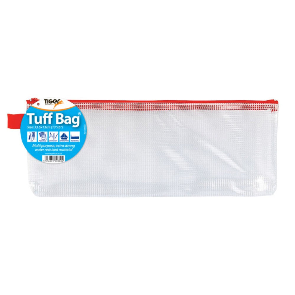 Tuff Bag 33cm x 13 cm - Assorted Coloured Zip– Shop Inc