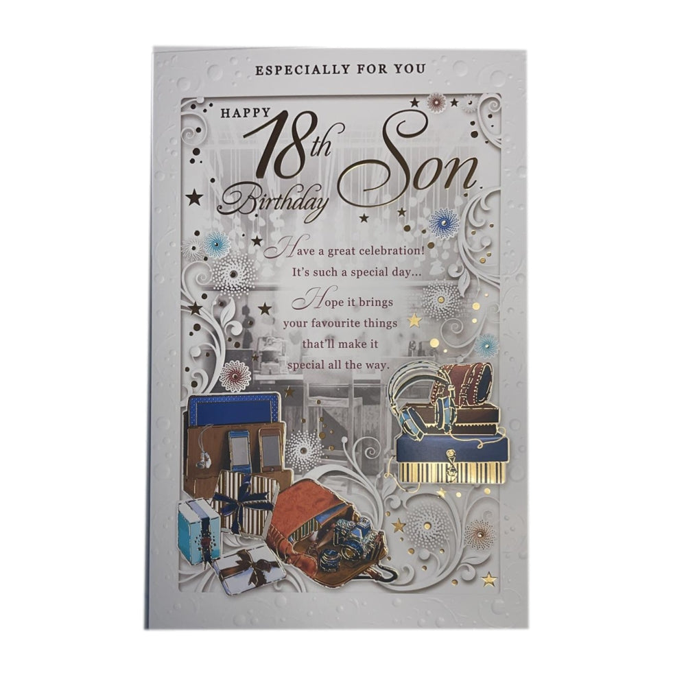 18th Birthday Son Have a Great Celebration Opacity Card– Shop Inc