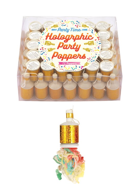 Box of 72 Gold Holographic Party Poppers– Shop Inc