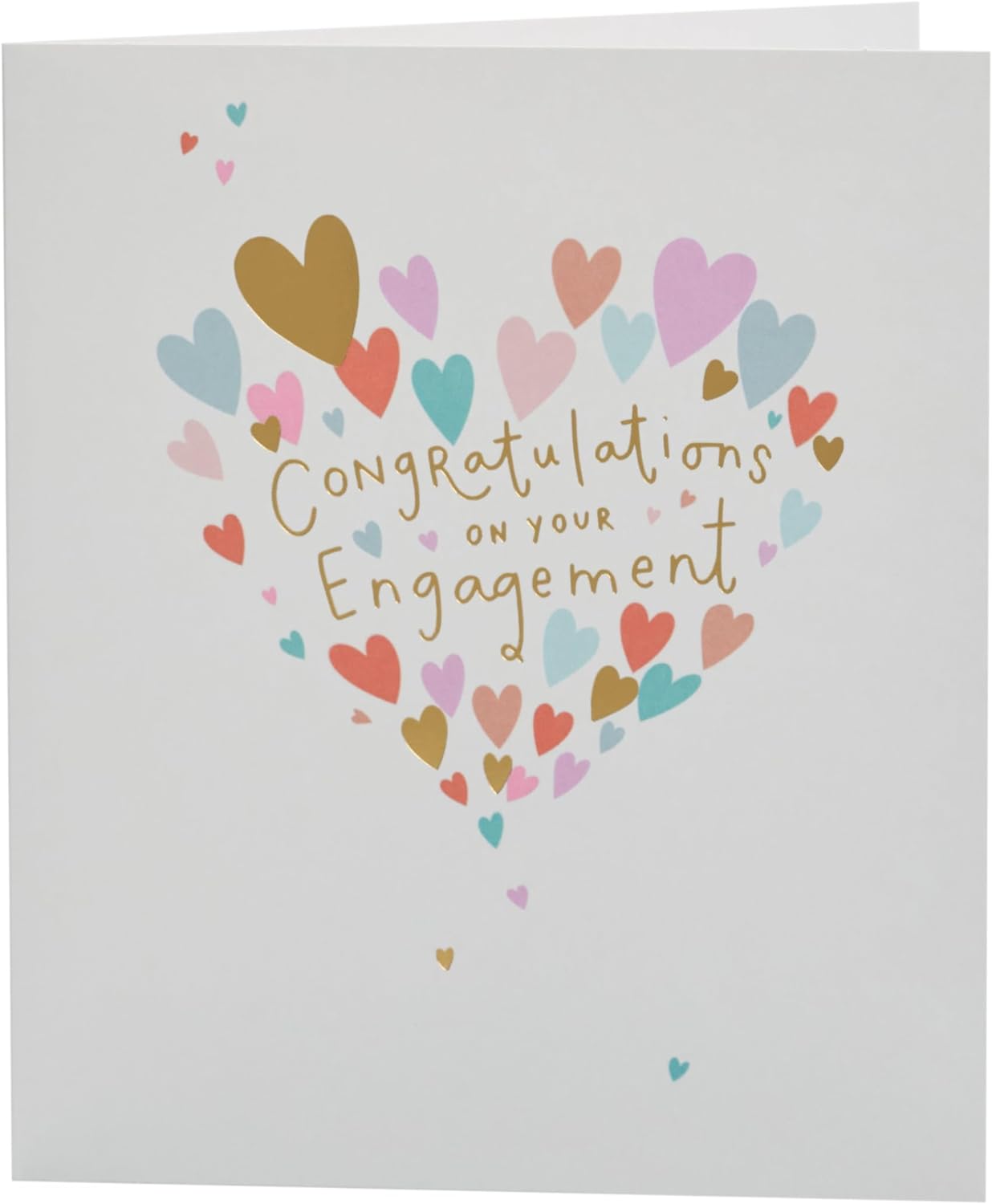 Mini Hearts Design Engagement Congratulations Card– Shop Inc