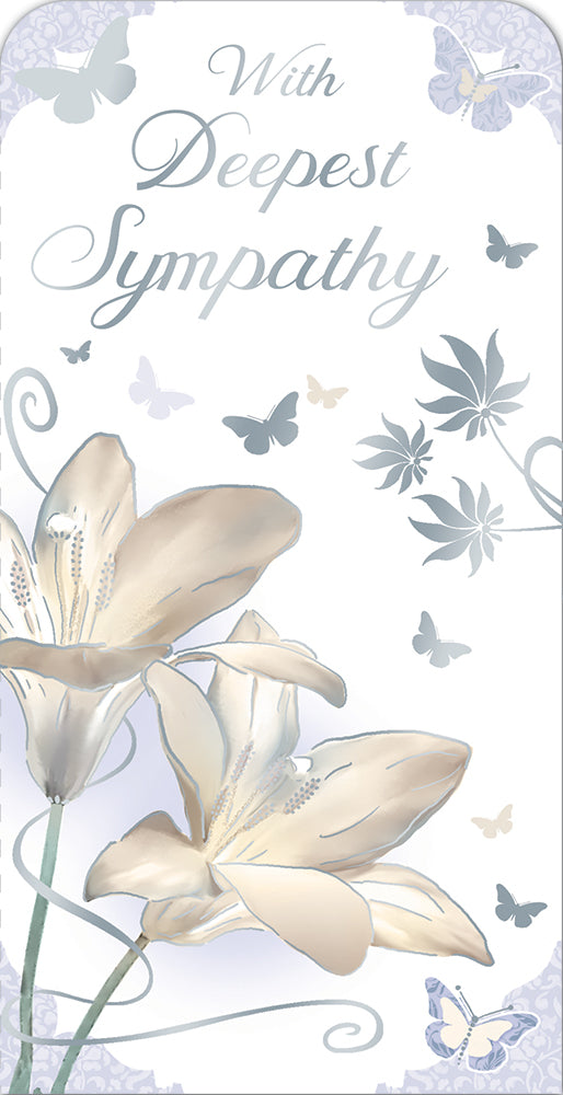 With Deepest Sympathy Open Luxury Gift Money Wallet Card– Shop Inc