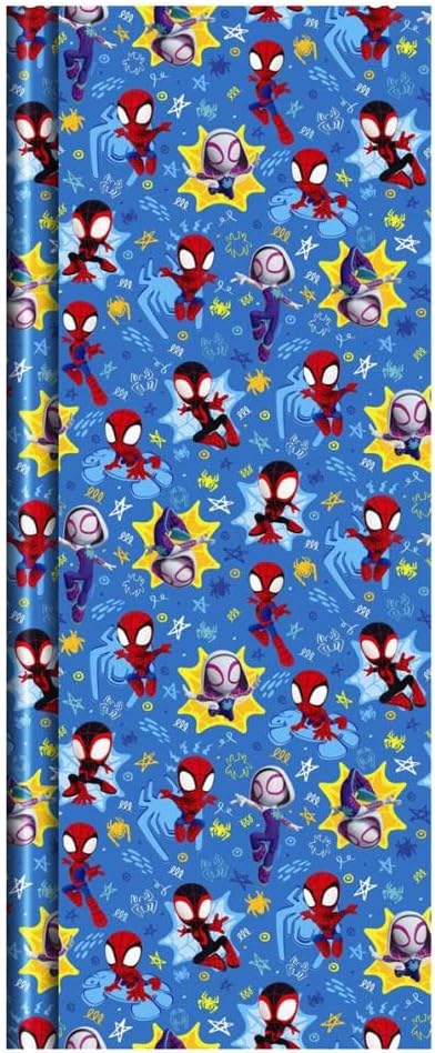 Marvel Spidey & Amazing Friends Wrapping Paper 3 x 2 Metre Rolls for B ...