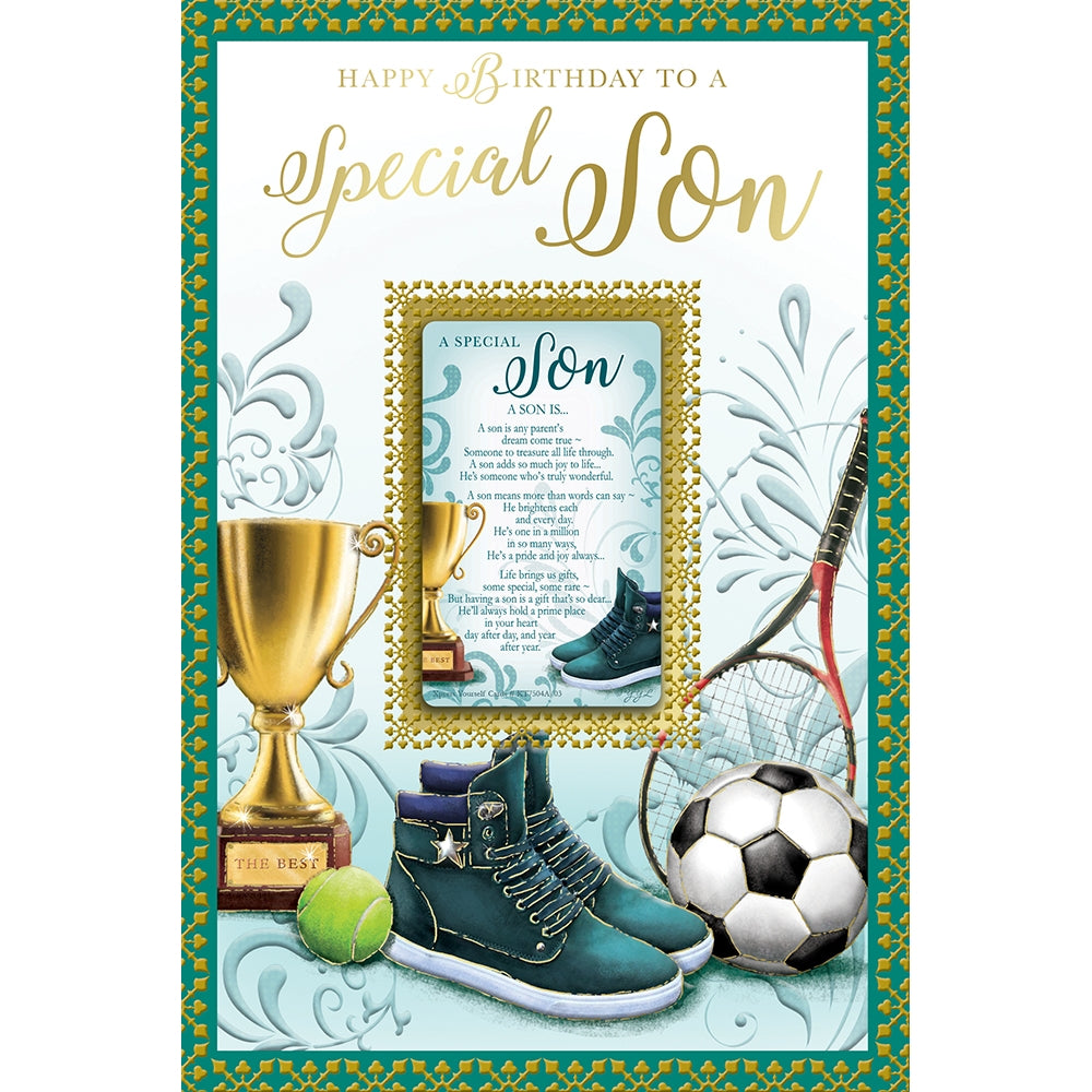 Happy Birthday To A Special Son Keepsake Treasures Greeting Card– Shop Inc