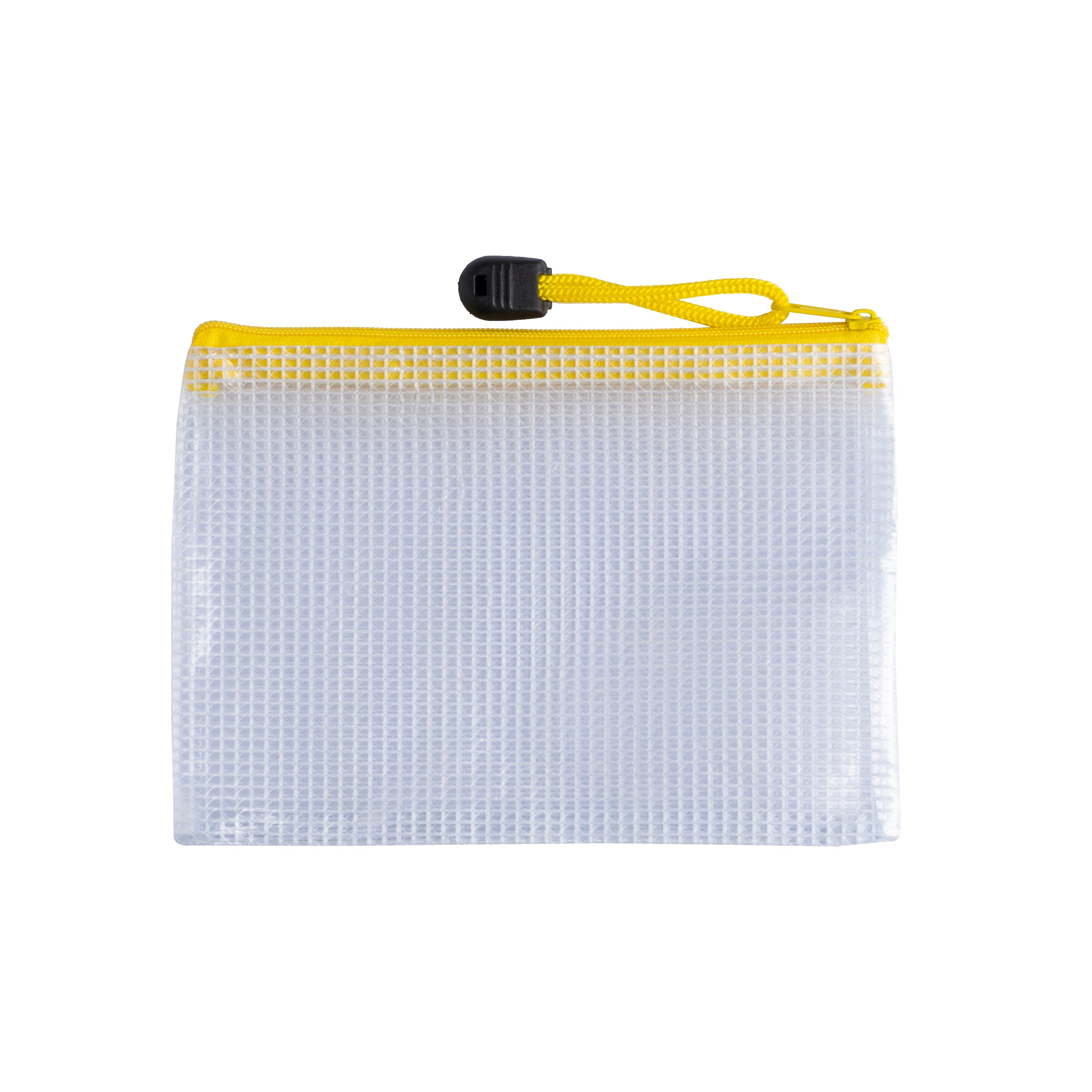 Pack of 12 A6 Yellow PVC Mesh Zip Bags– Shop Inc