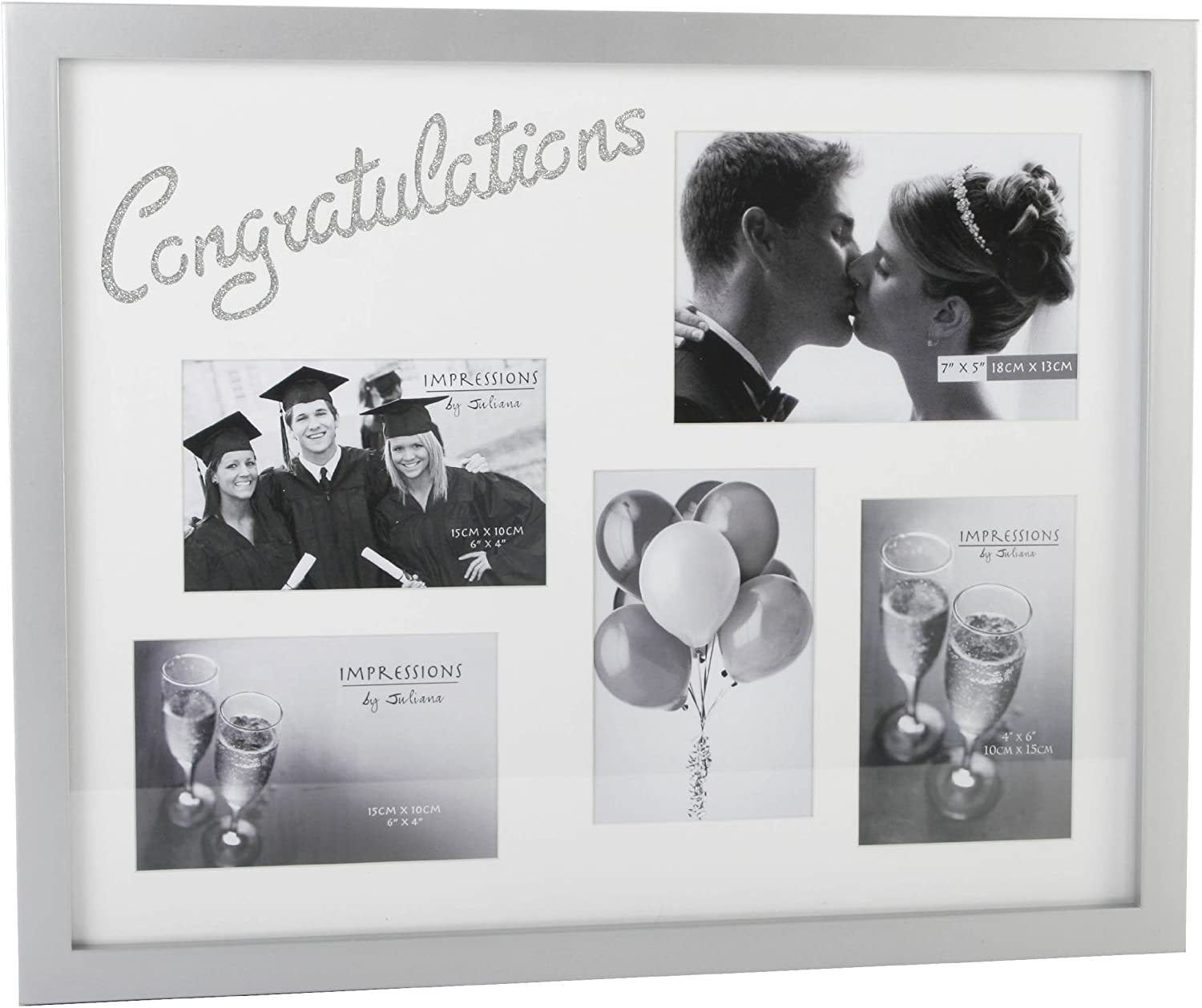 Large 'Congratulations' MDF Multi Aperture Photo Frame– Shop Inc