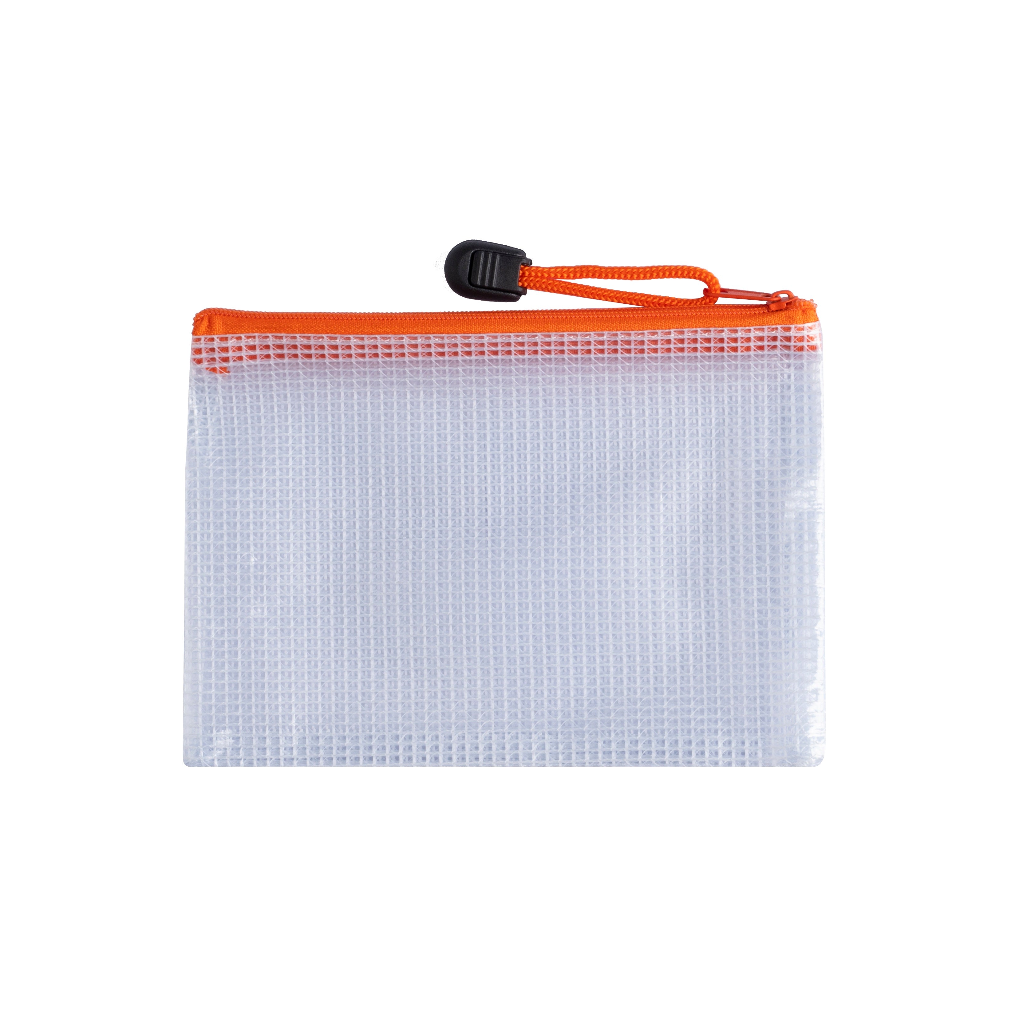 Pack of 12 A6 Orange PVC Mesh Zip Bags– Shop Inc