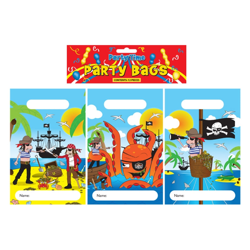 Pack of 12 Pirate Design Party Bags– Shop Inc