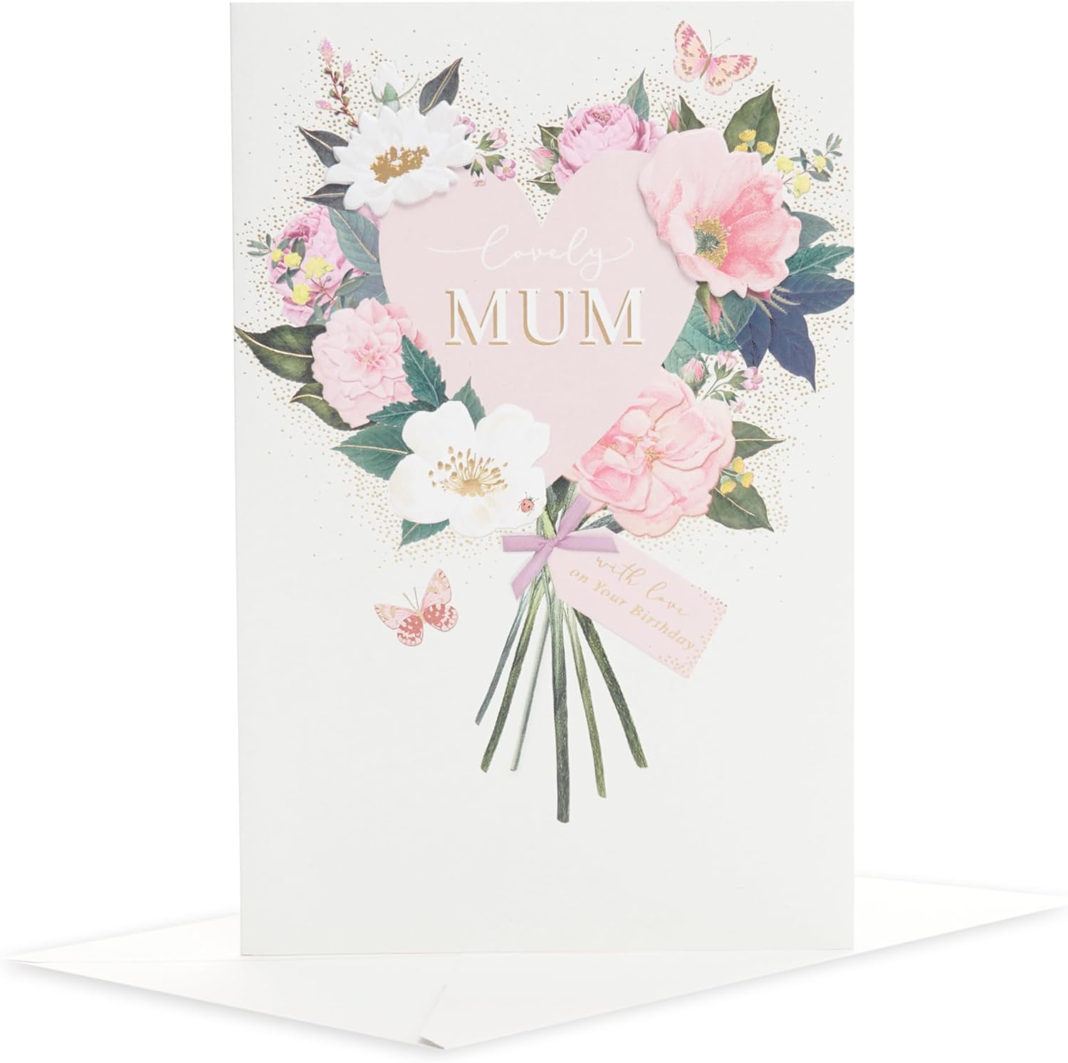 Pink Floral Design Mum Birthday Card– Shop Inc