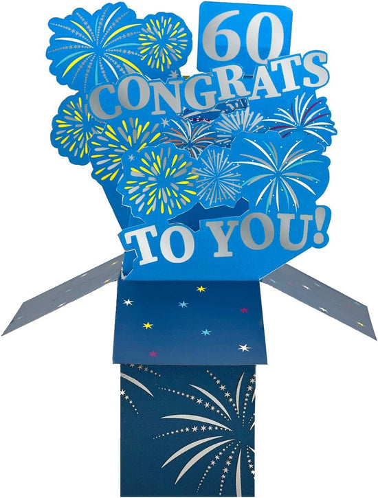 Boom-Tastic Blast! 60th Birthday For Him Pop Up Greeting Card– Shop Inc