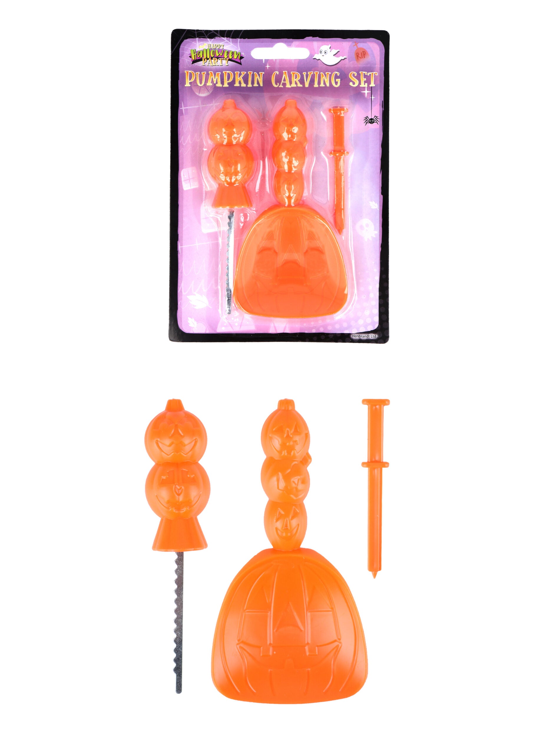 12 Packs of 3 Pieces Halloween Pumpkin Carving Tool Set– Shop Inc