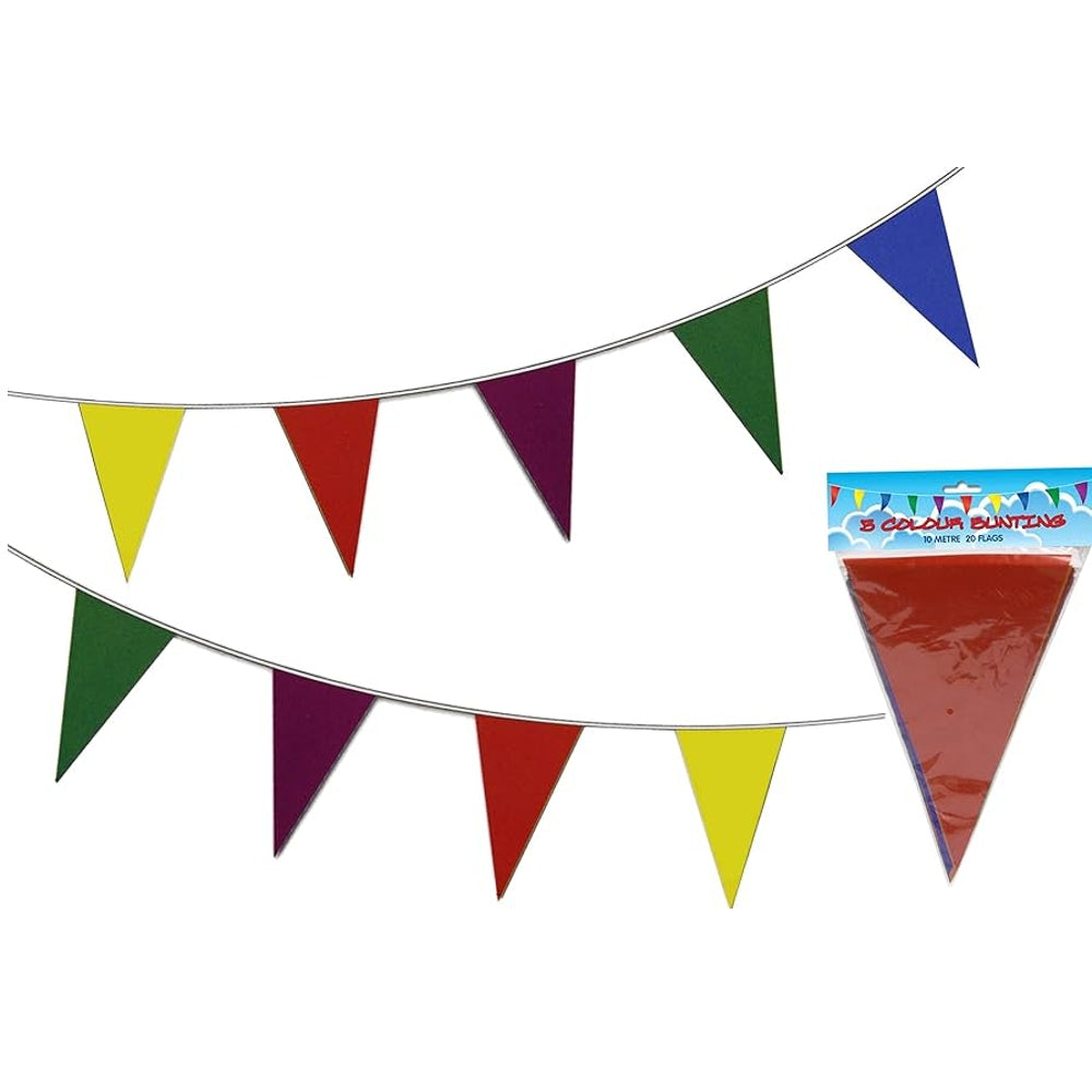 Triangular Bunting in 5 Colours (10m 20 Flag)– Shop Inc