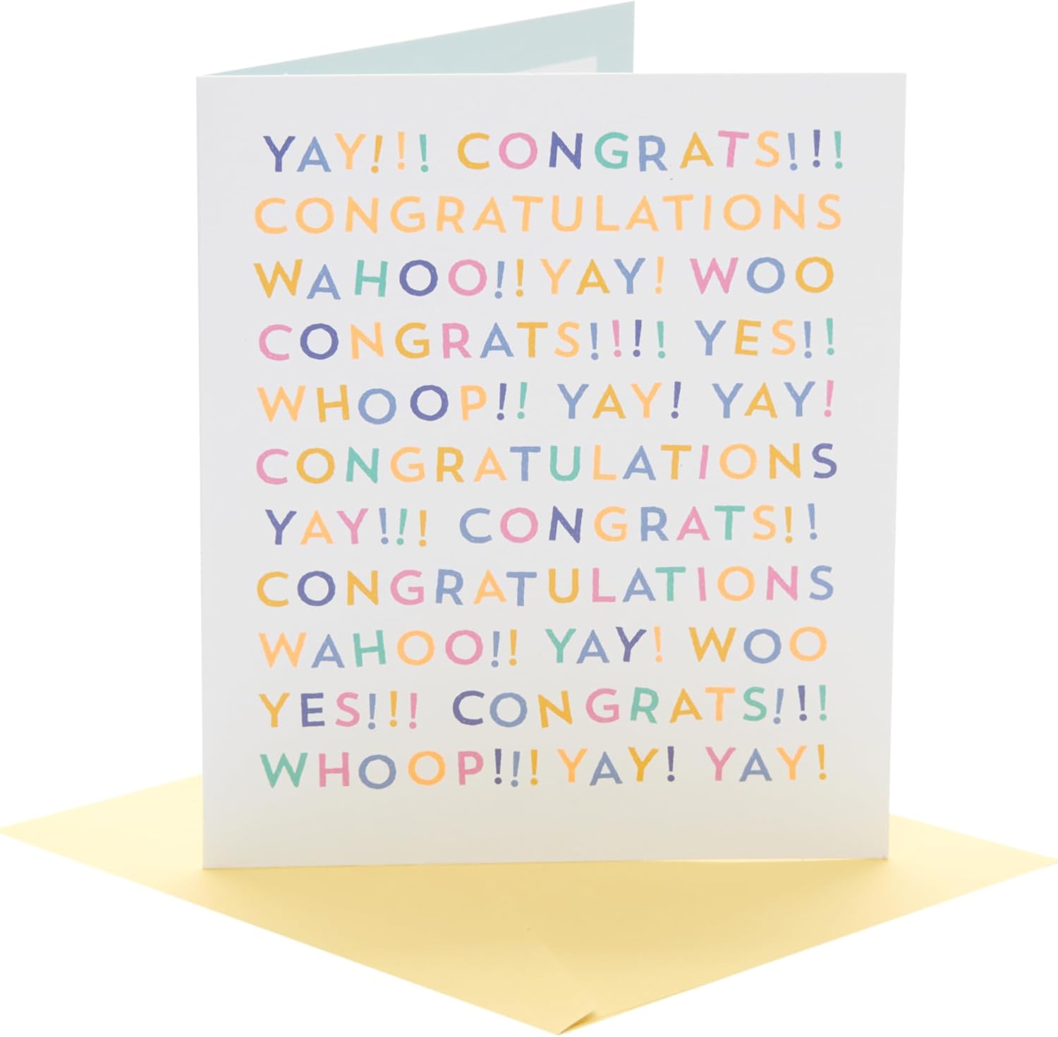 Colourful Text Design Congratulations Card for Him/Her/Friend– Shop Inc