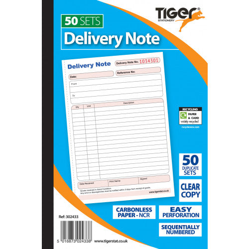 A5 50 Sets Carbonless Delivery Book– Shop Inc