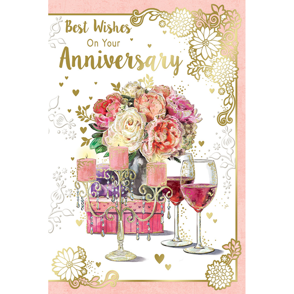 Best Wishes On Your Anniversary Celebrity Style Greeting Card– Shop Inc