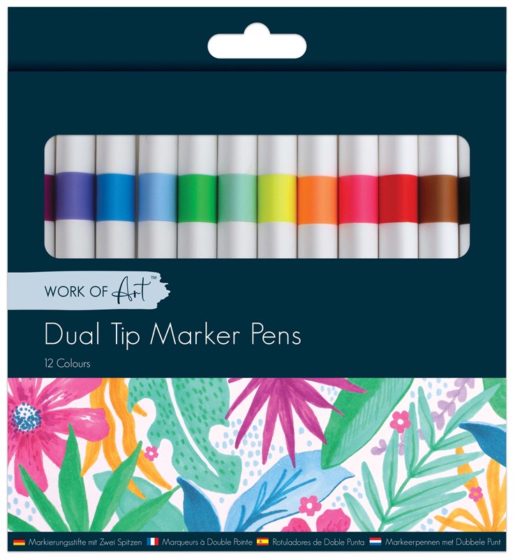 Pack of 12 Double Ended Felt Tip Marker Pens– Shop Inc