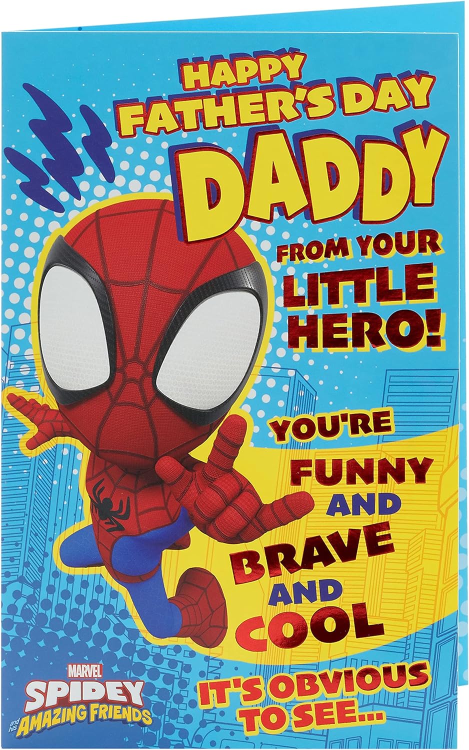 Little Hero Design Marvel Spider-Man From Son Dad Father's Day Card ...