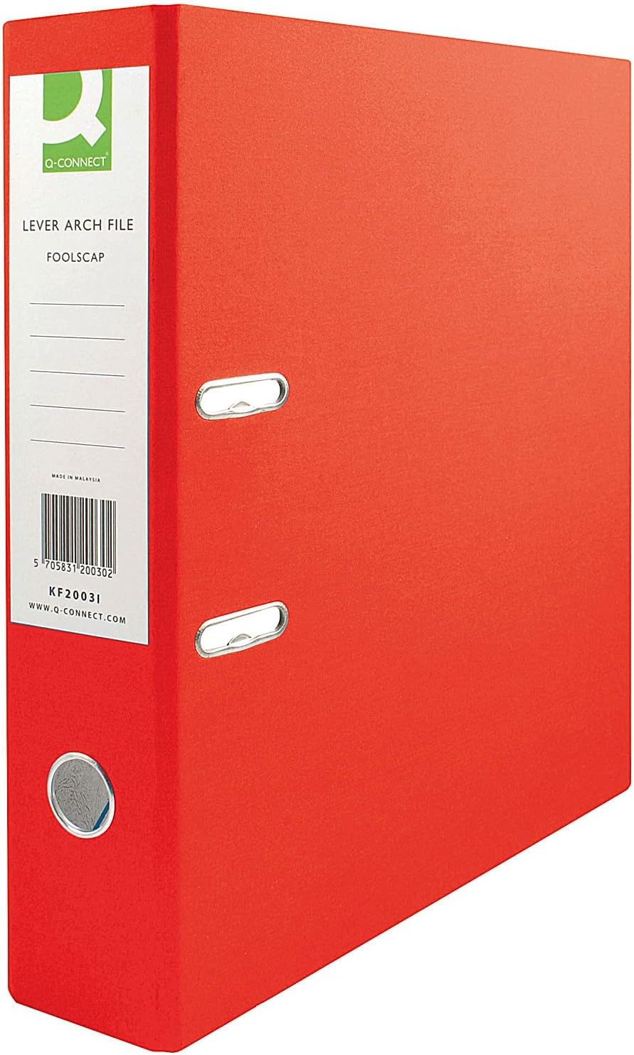 Pack of 10 70mm Polypropylene A4 Red Lever Arch Files– Shop Inc