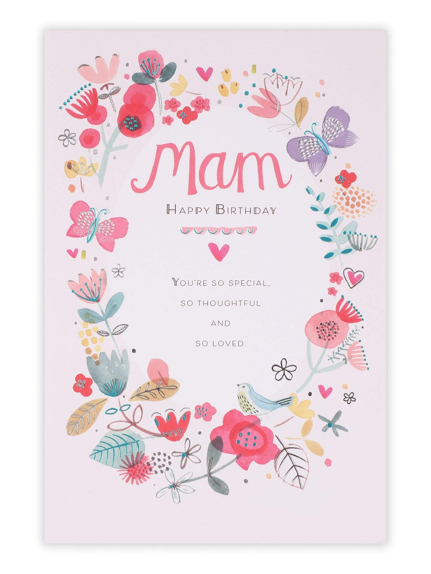 Mam Happy Birthday Flowers Greeting Card– Shop Inc
