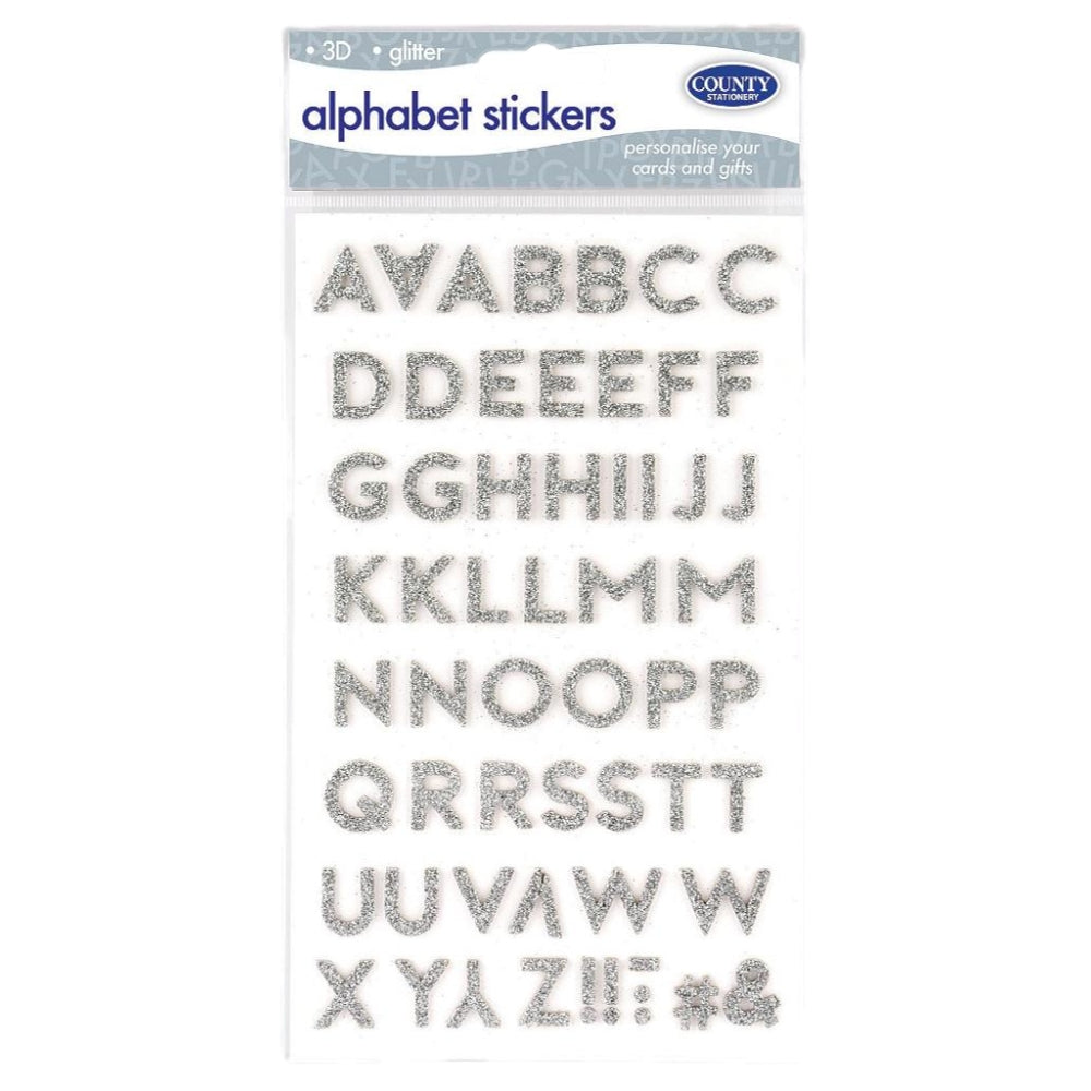 Silver Alphabet Stickers– Shop Inc