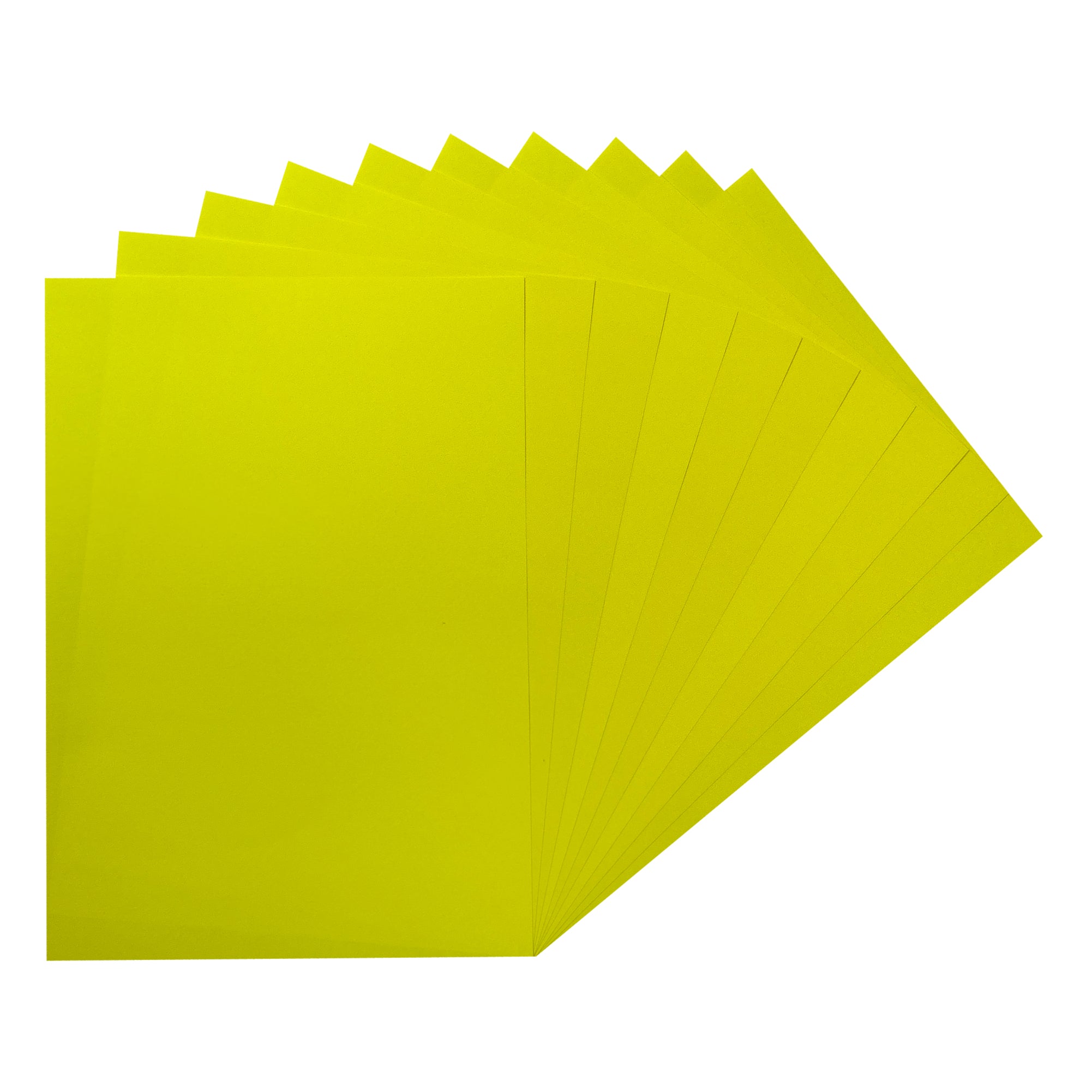 Pack of 100 A5 Fluorescent Yellow Coloured Paper 75gsm Sheets– Shop Inc