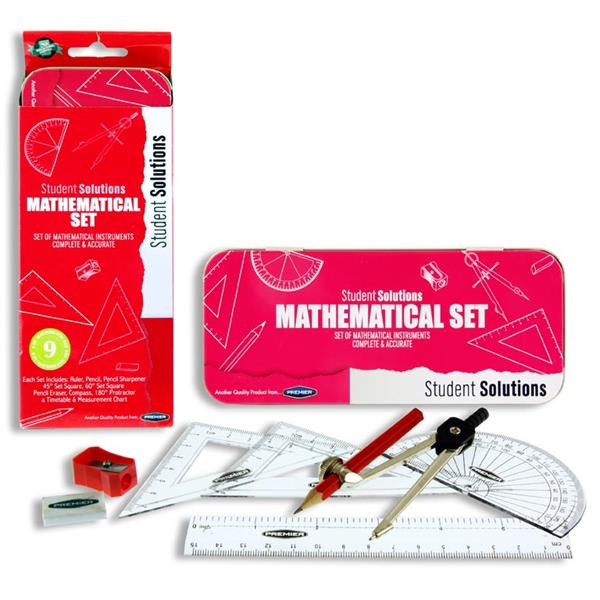 Student Solutions 9 Piece Maths Set - Pink– Shop Inc