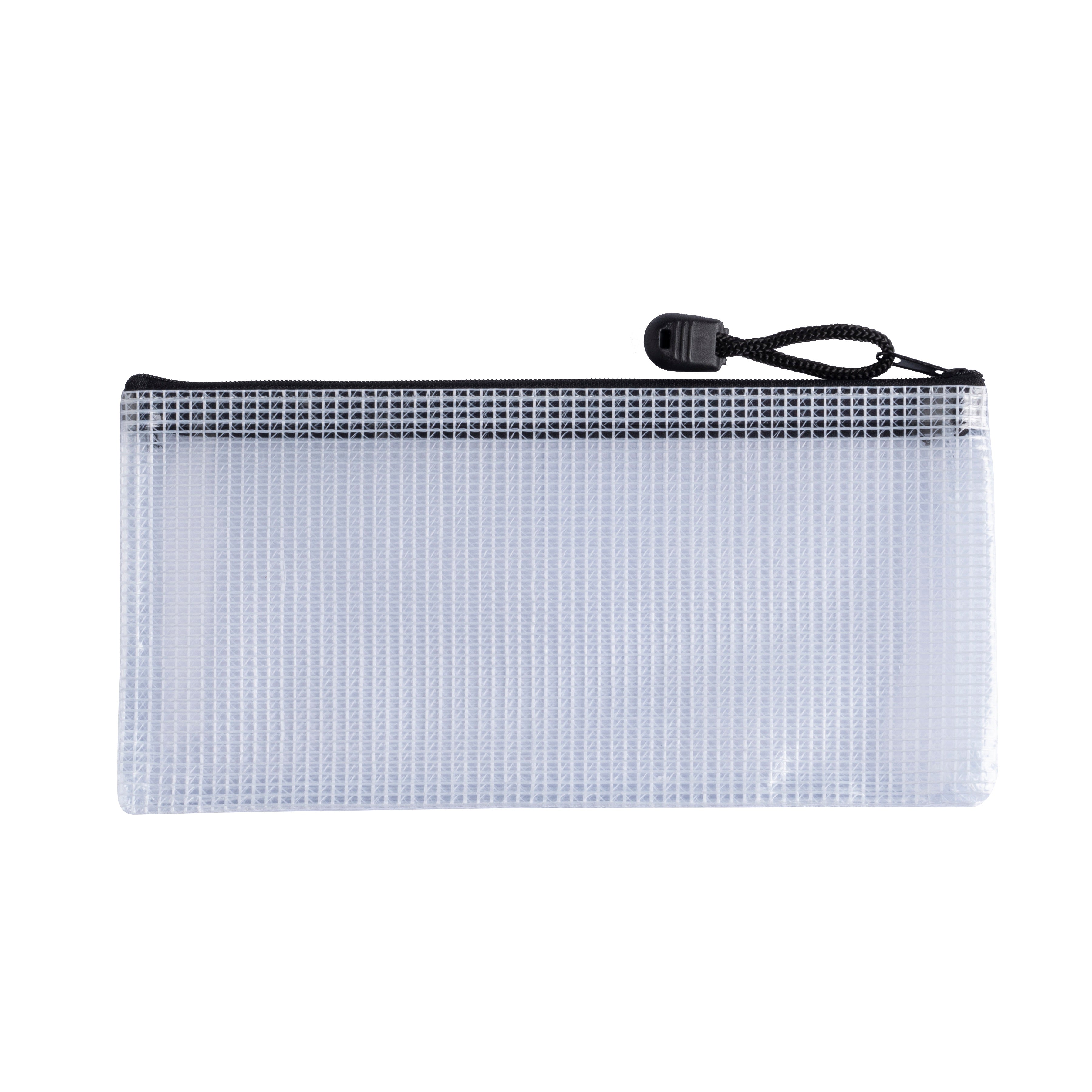 Pack of 12 DL Black PVC Mesh Zip Bags– Shop Inc
