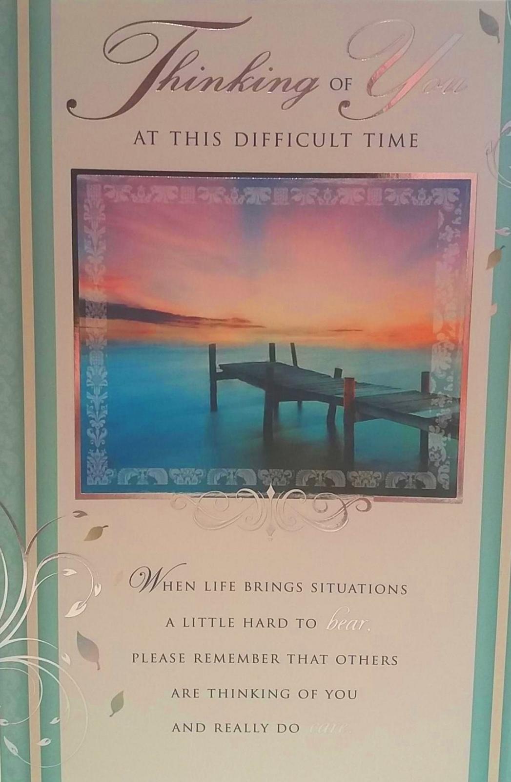Thinking of You At This Difficult Time Beautiful Sympathy Card– Shop Inc
