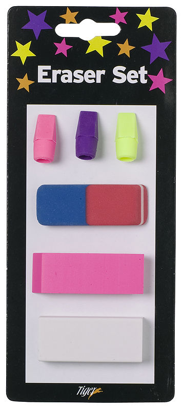 Pack of 6 Piece Star Buys Erasers Set– Shop Inc