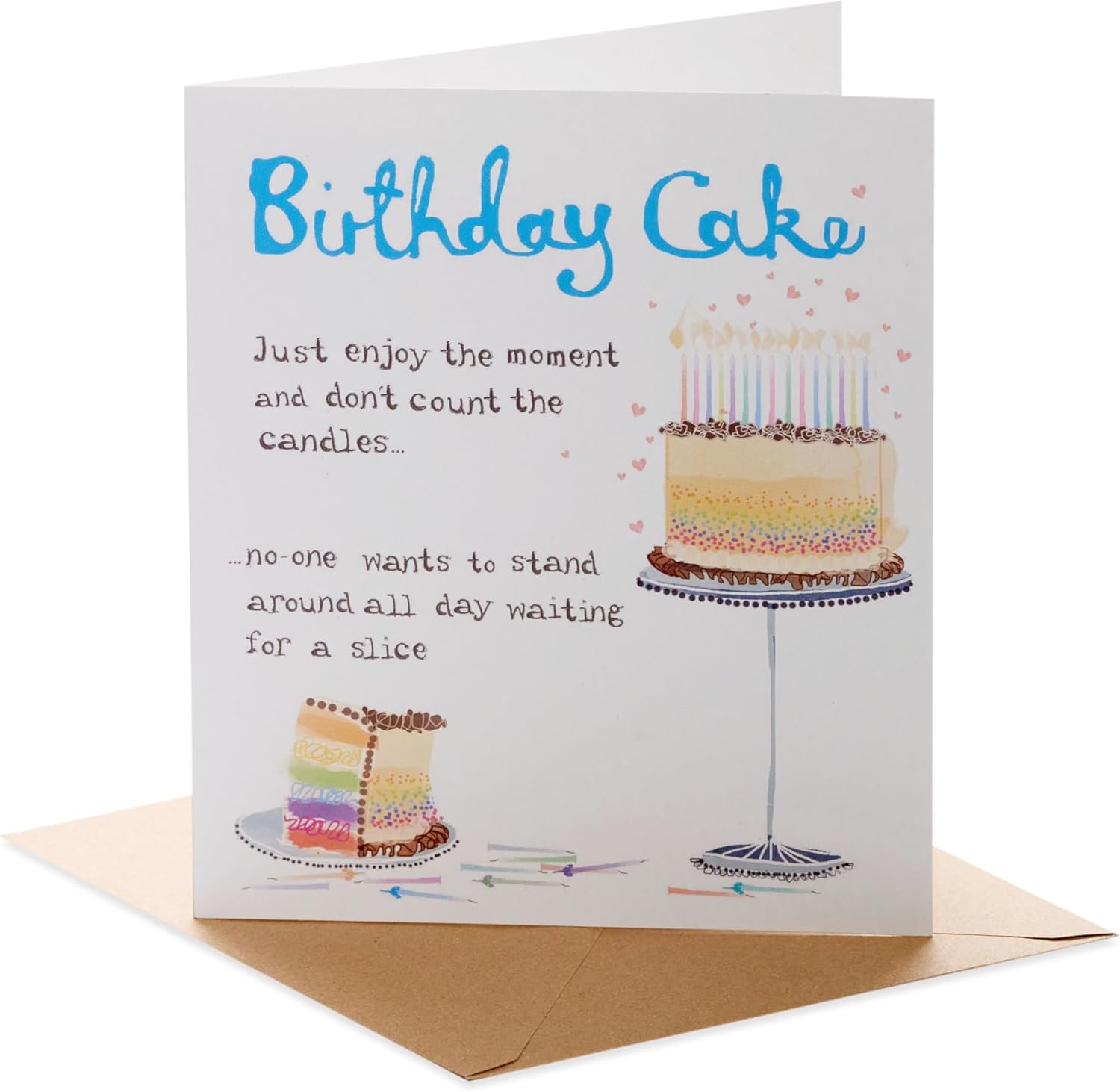 Funny Cake Joke Design Just For You Birthday Card– Shop Inc