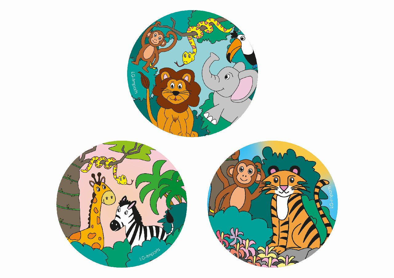Pack of 48 Round Wild Animals Design Notebooks 8cm– Shop Inc