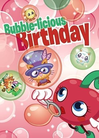 Moshi Monsters Birthday 3D Greeting Card Holographic Bubble-licious Bi ...