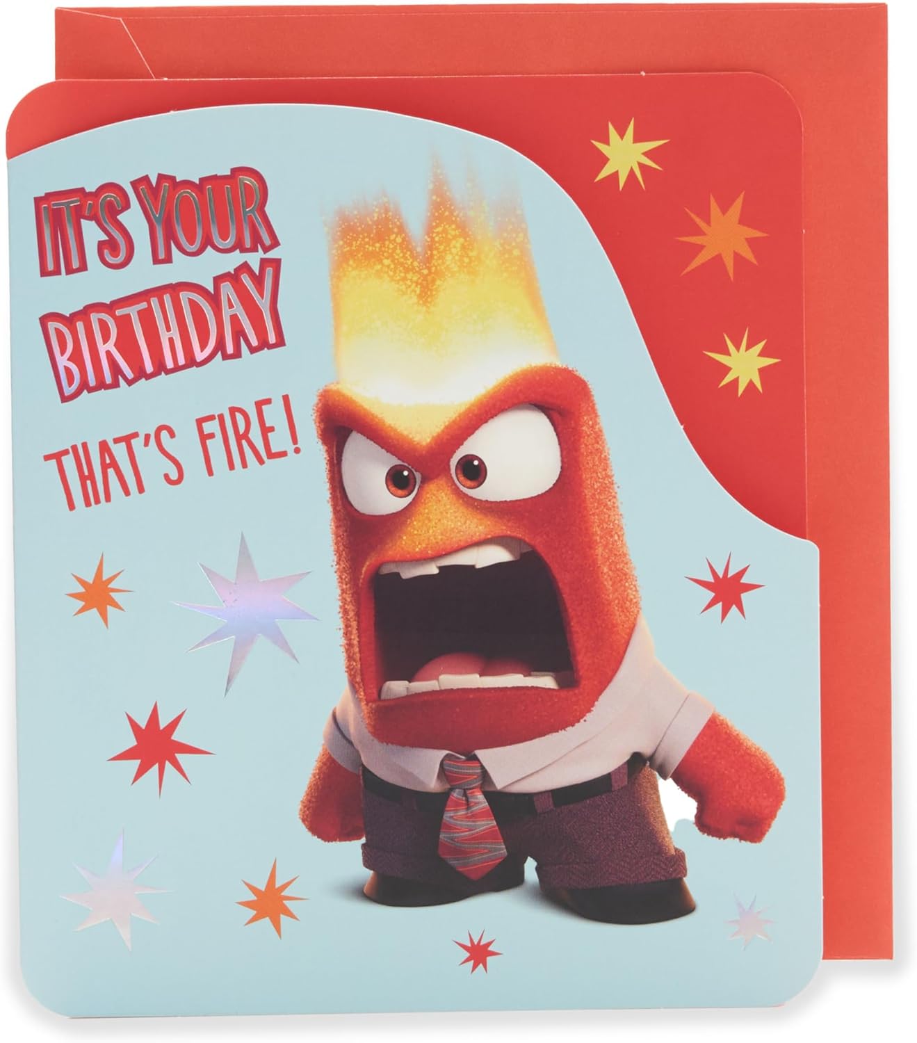 Disney Anger Design from Inside Out 2 Birthday Card for Him– Shop Inc