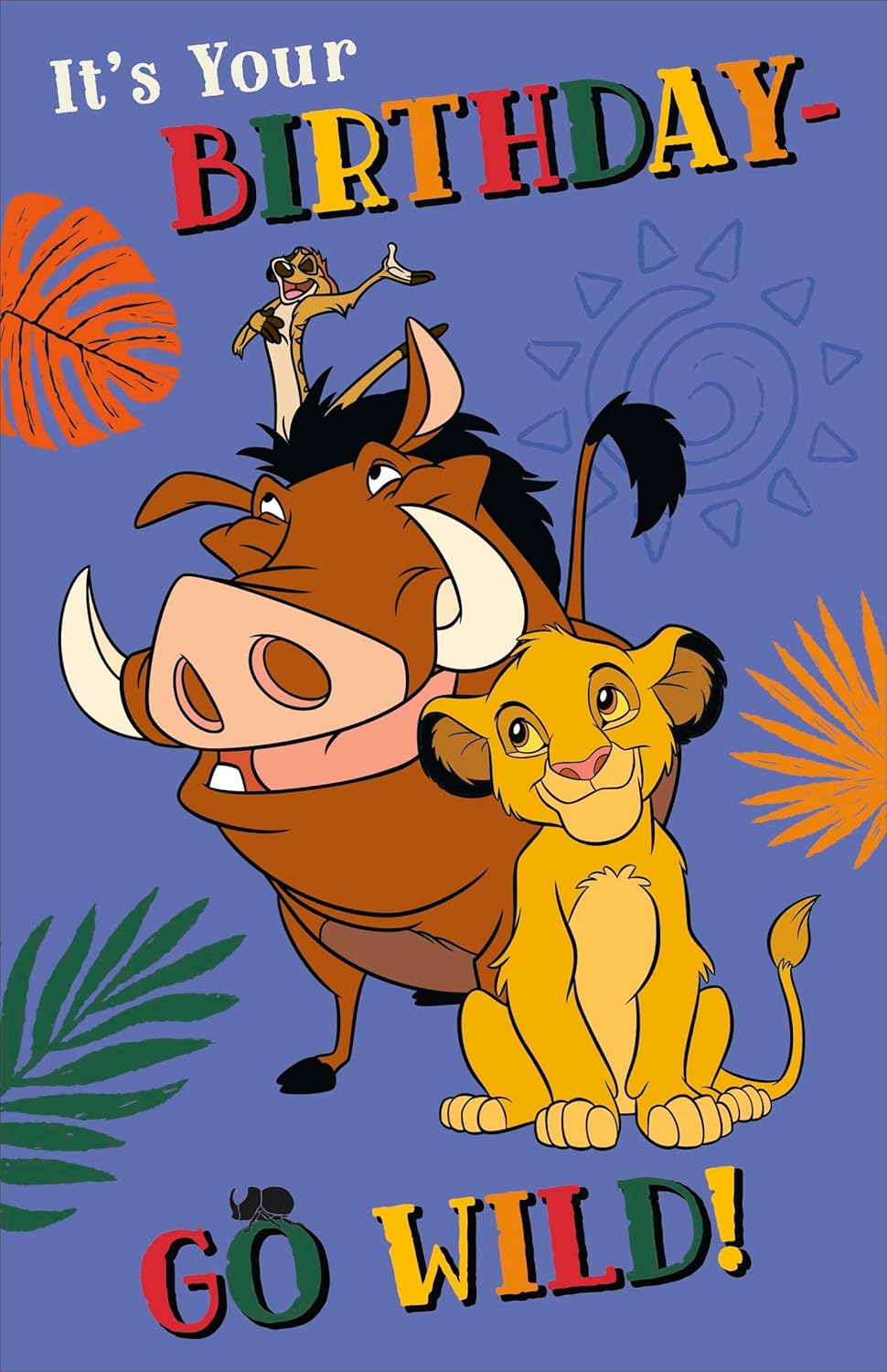 Disney Simba Pumbaa Timon Lion King Birthday Card– Shop Inc