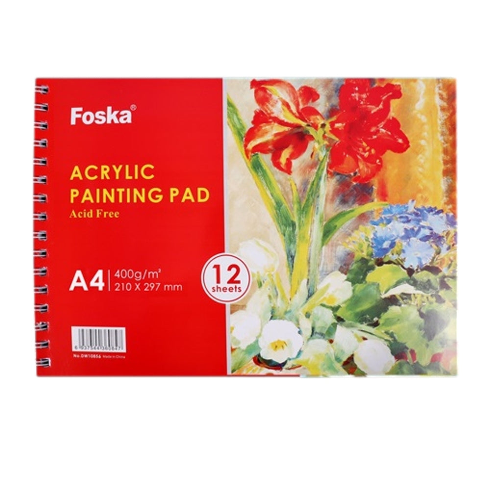 A4 Side Spiral Open Acrylic Painting Pad– Shop Inc