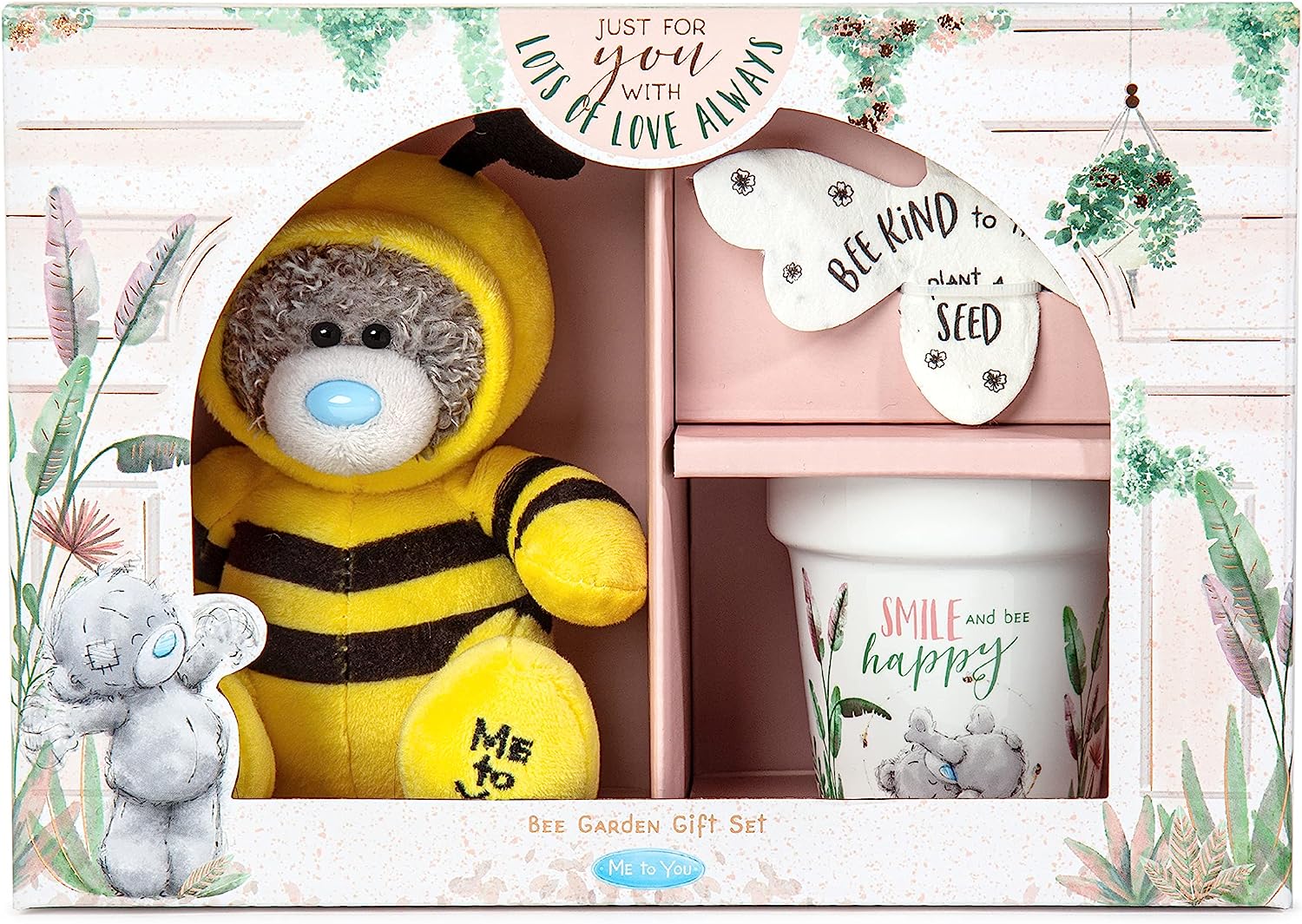 Me to You Tatty Teddy Bee Garden Gift Set with Plush Official Collecti ...