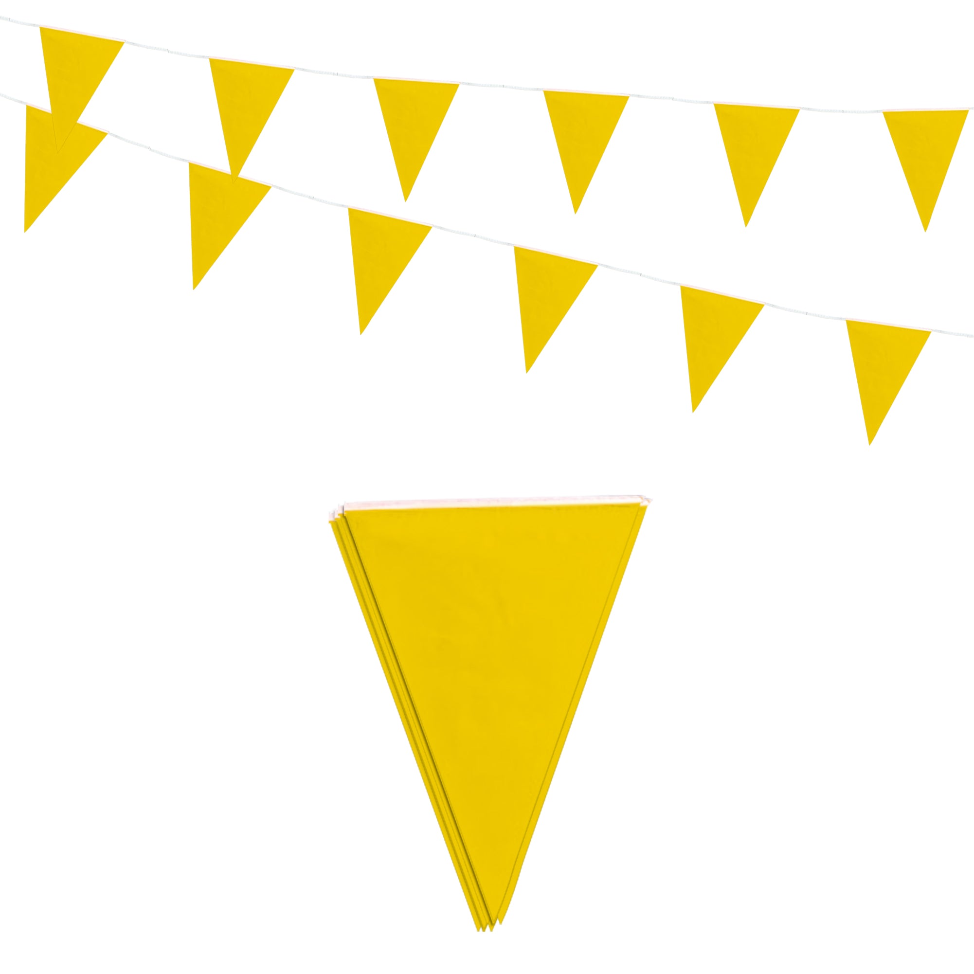 Yellow Bunting 10m with 20 Pennants– Shop Inc