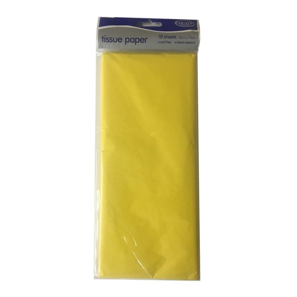 County Yellow Tissue Paper (10 Sheets)– Shop Inc