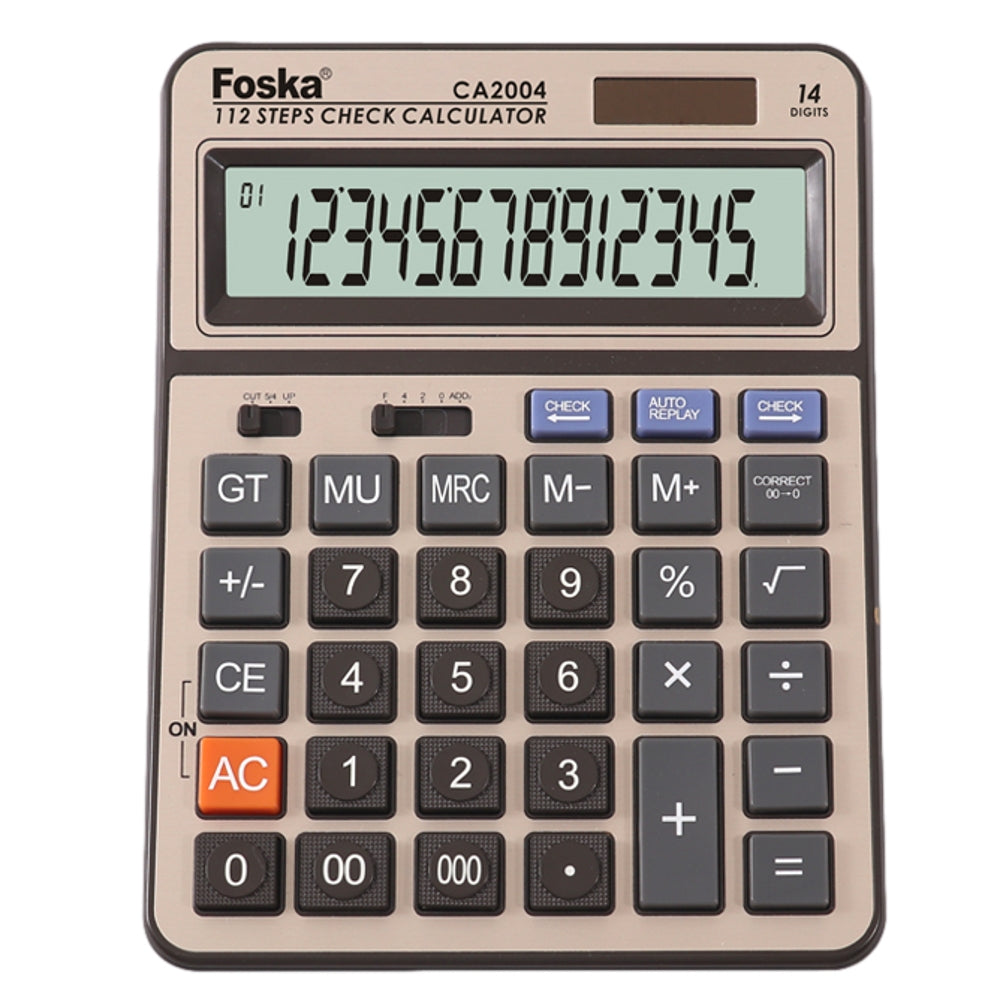 Foska Two Way Power 14 Digit Calculator– Shop Inc
