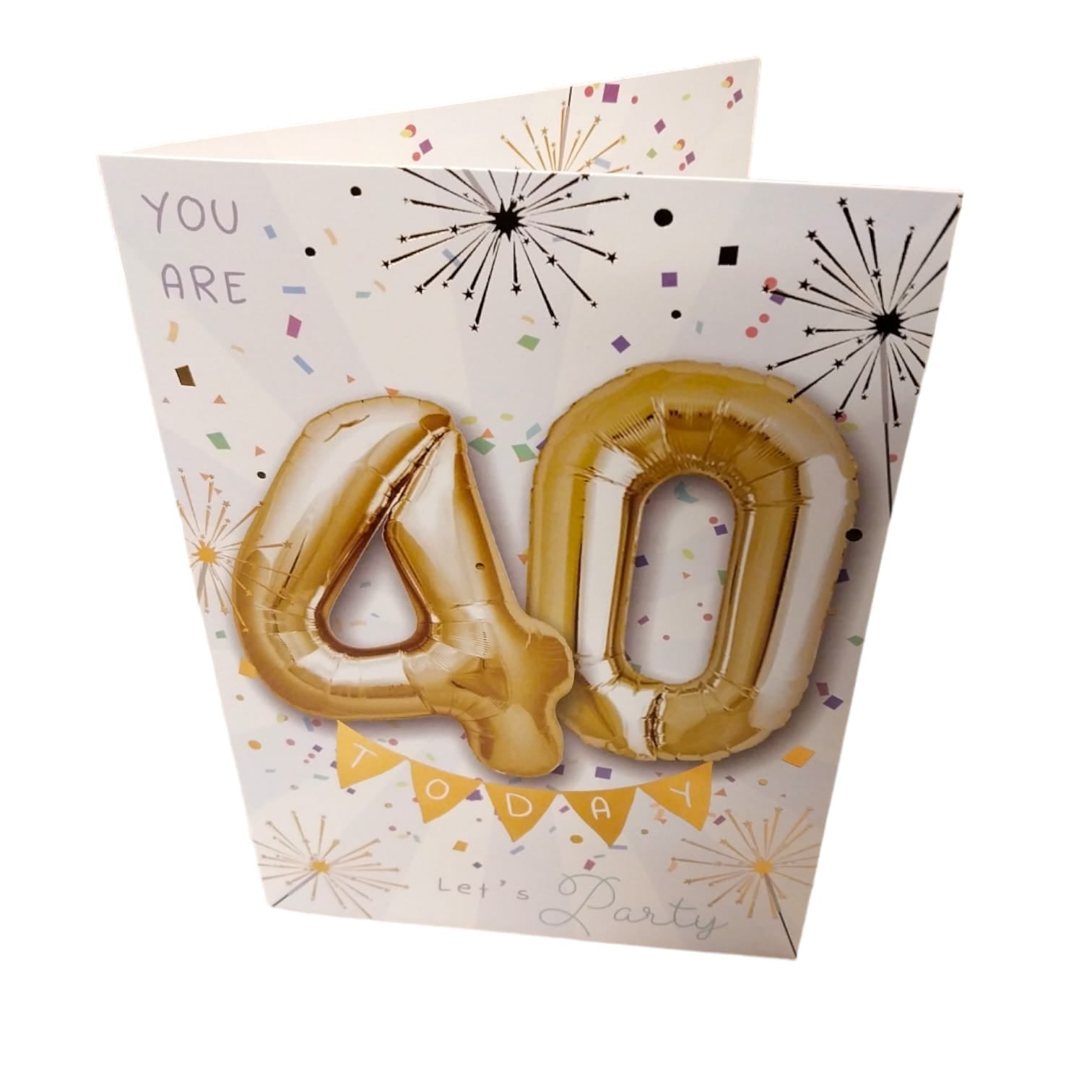 You are 40 Let's Party Balloon Boutique Greeting Card– Shop Inc