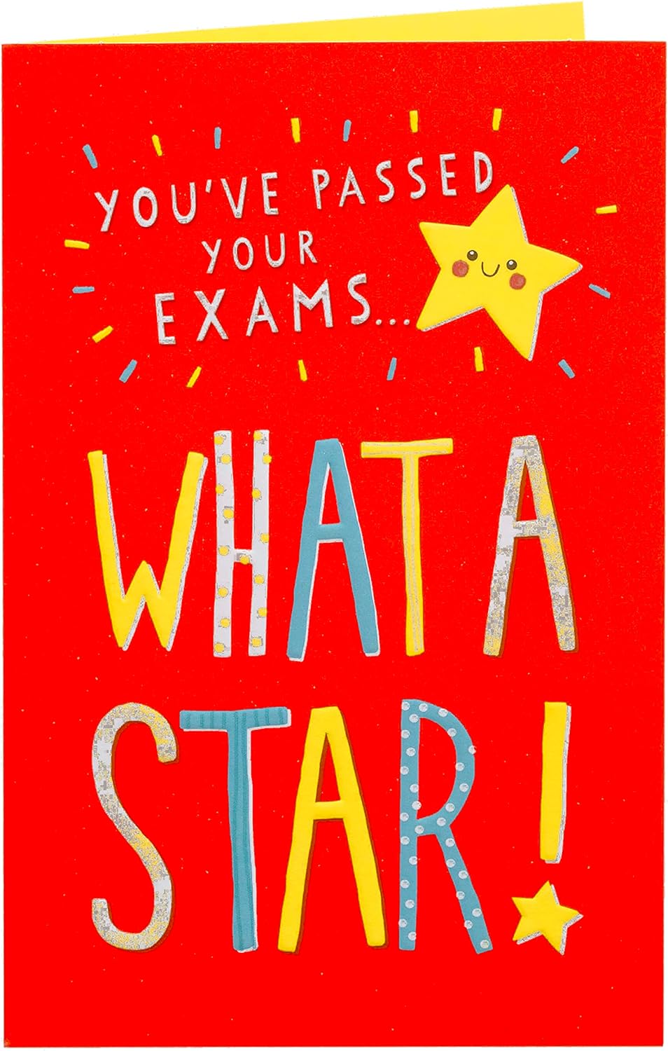 Pretty Design You're a Star Passing Exams Congratulations Card– Shop Inc