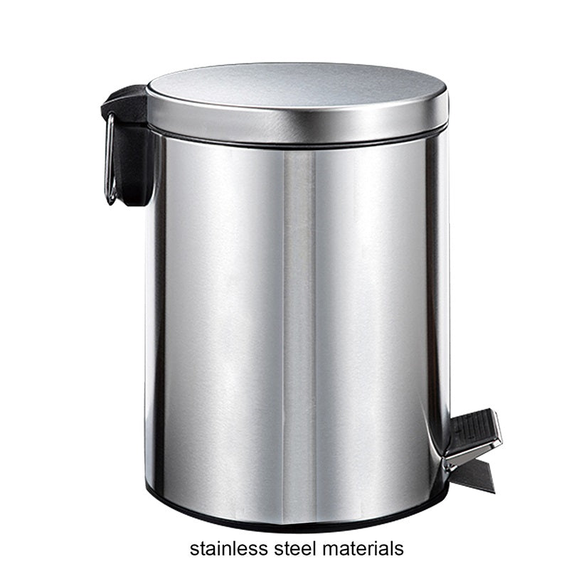 Stainless Steel Silver Metal Wastebin 8L– Shop Inc