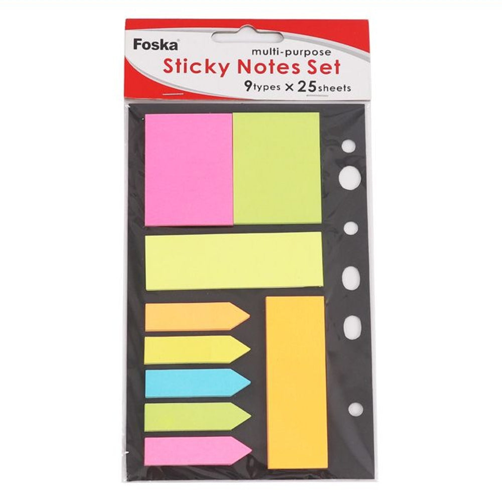 225 Sheets Assorted Sticky Notes Set– Shop Inc