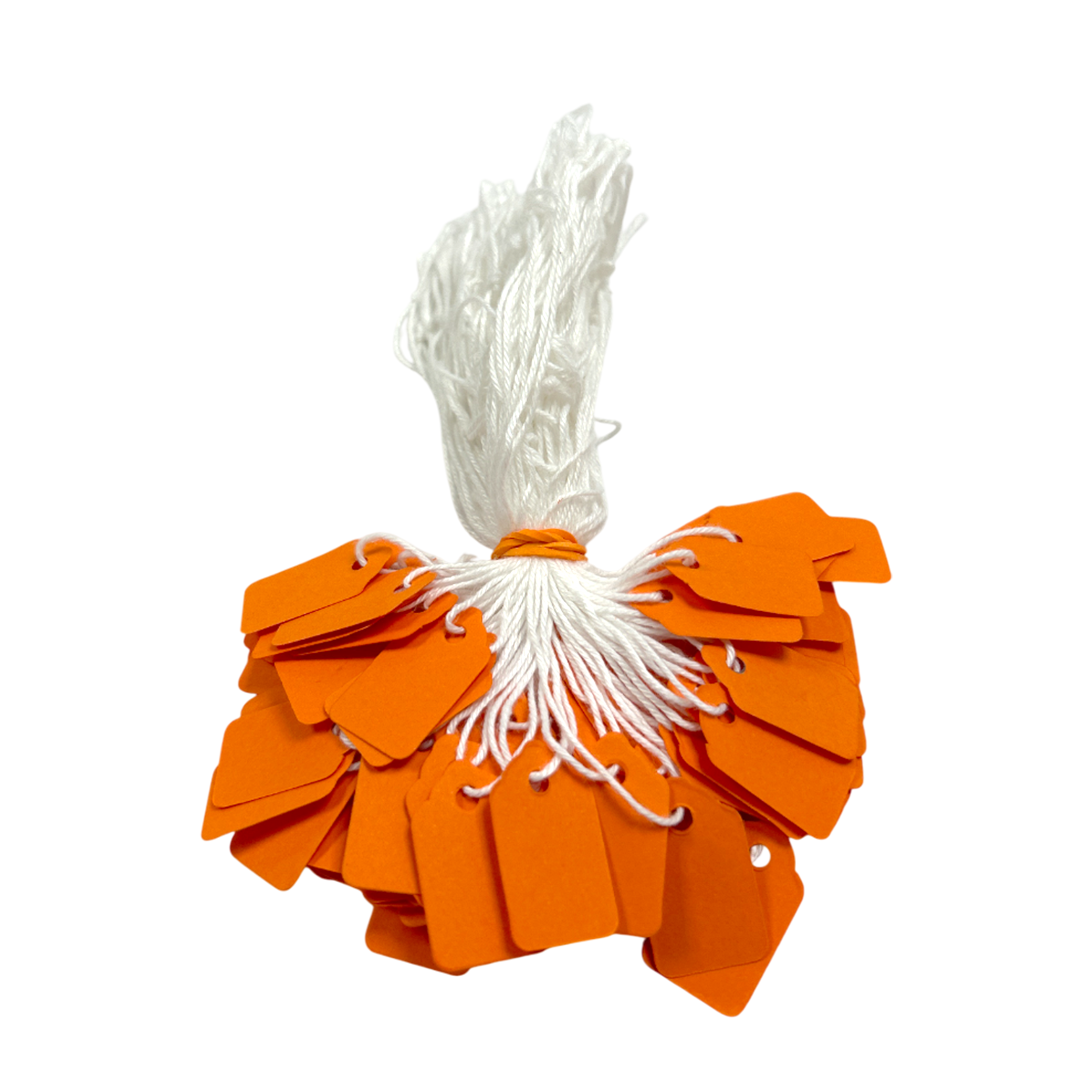Pack of 9600 Small Orange Strung Tags 13 x 20mm– Shop Inc