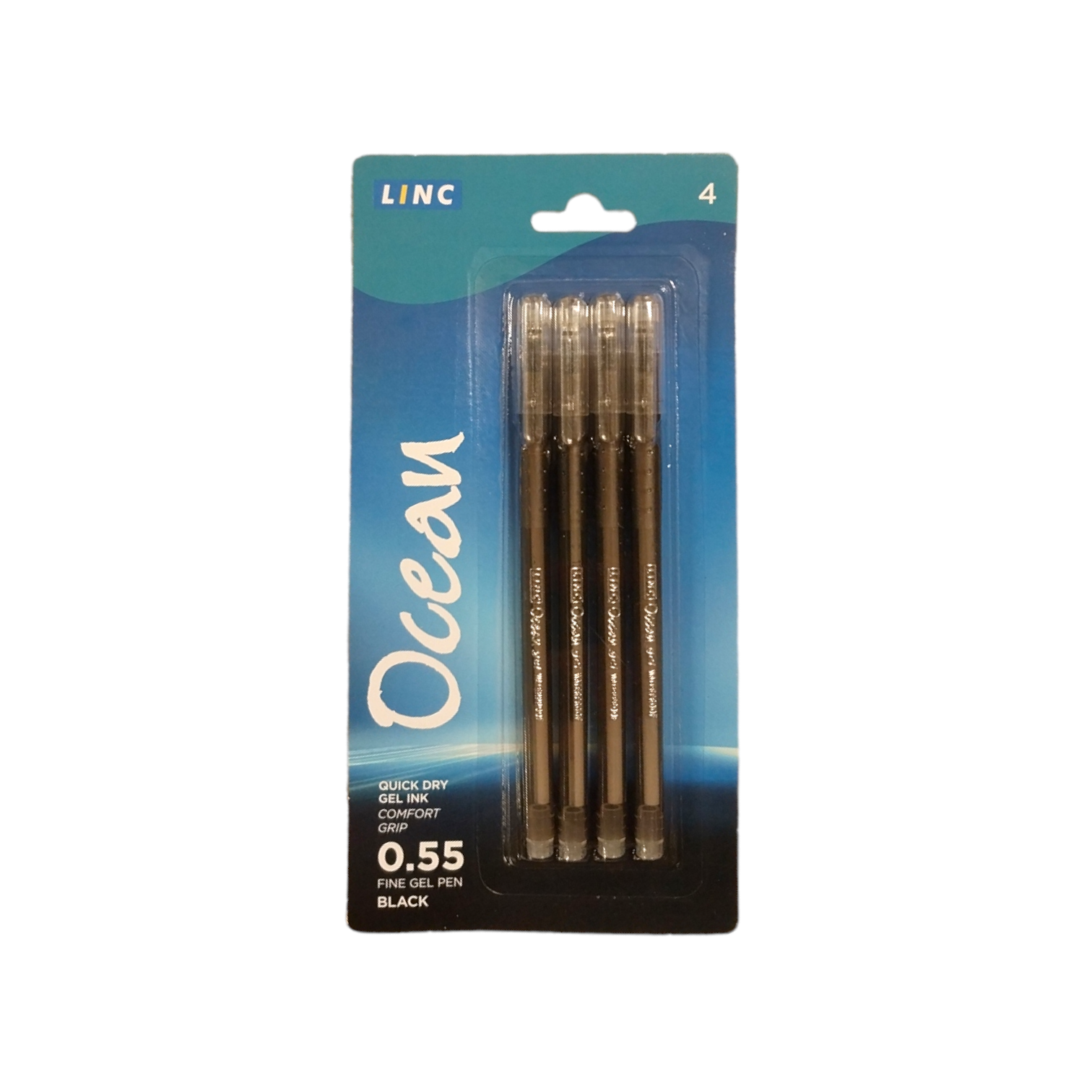 Pack of 4 Linc Ocean Fine Black Gel Pens– Shop Inc