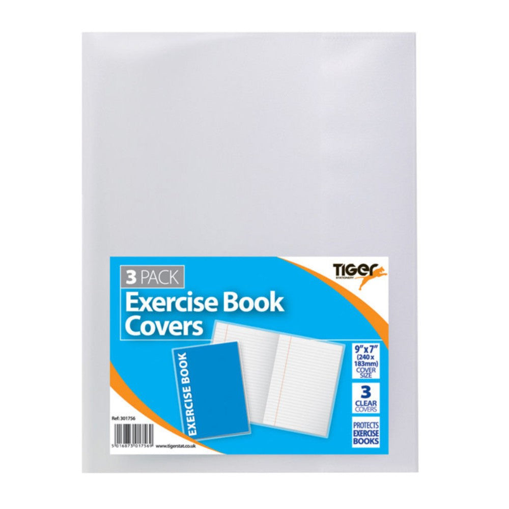 Pack of 3 9"x7" Exercise Book Covers (Clear)– Shop Inc