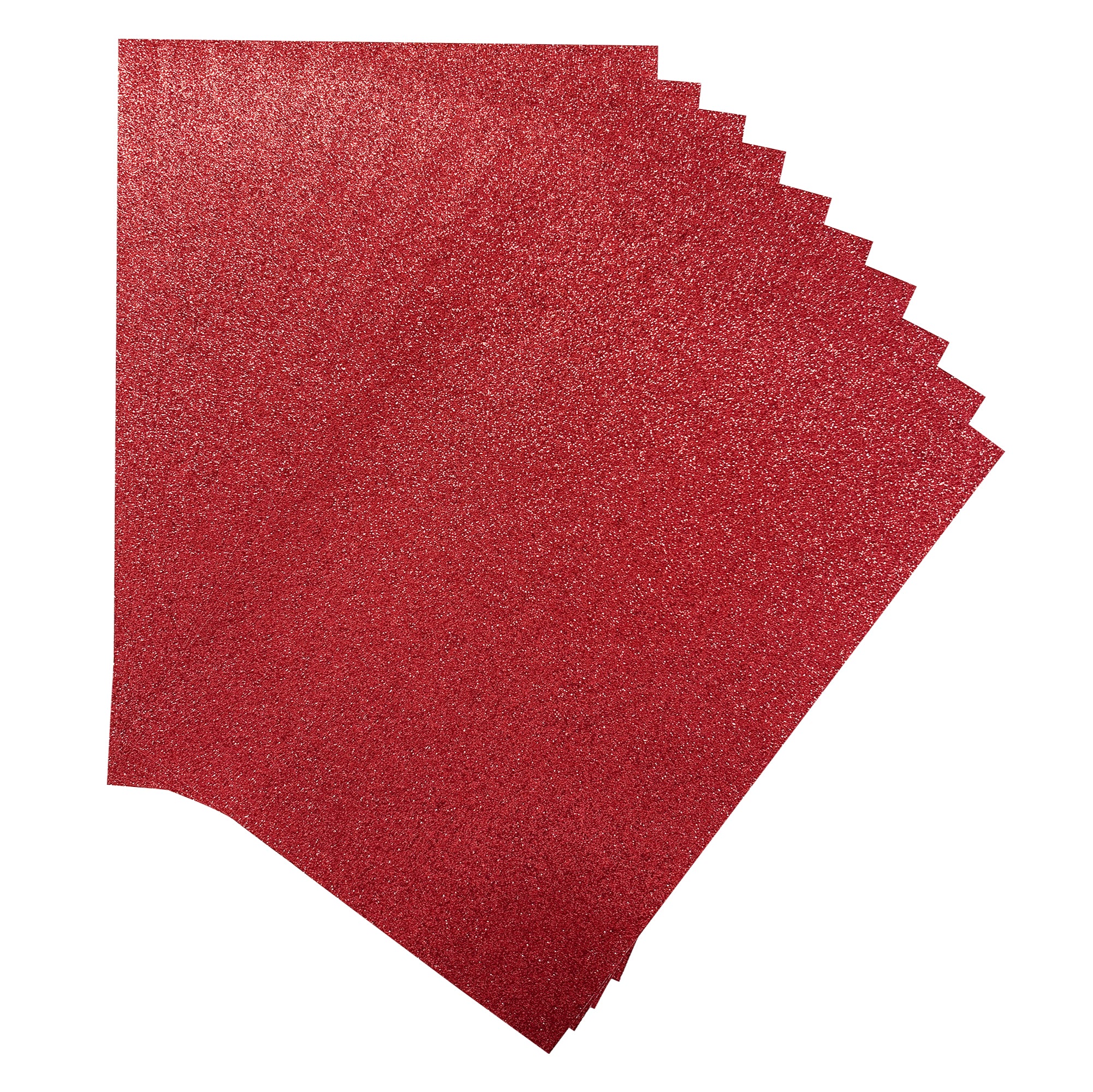Pack of 50 A4 Red Coloured Glitter Card 230gsm Sheets– Shop Inc