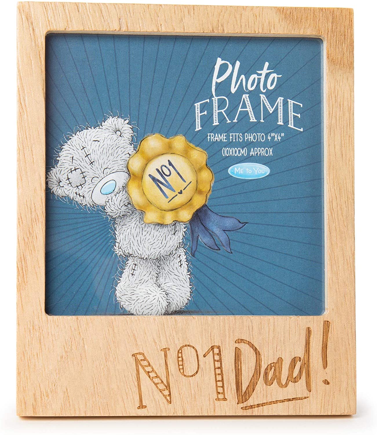 No1 Dad Tatty Teddy Wooden Photo Frame– Shop Inc