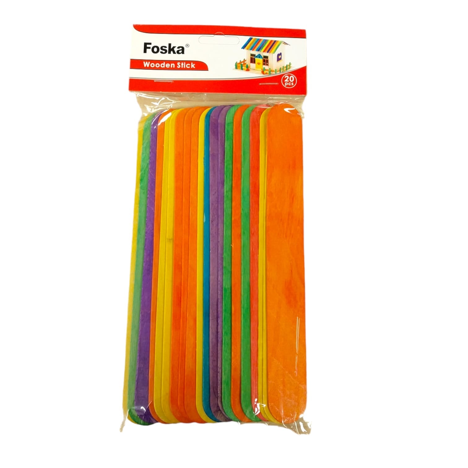 Pack of 20 Wooden Craft Sticks 200 x 24 x 1.6mm– Shop Inc