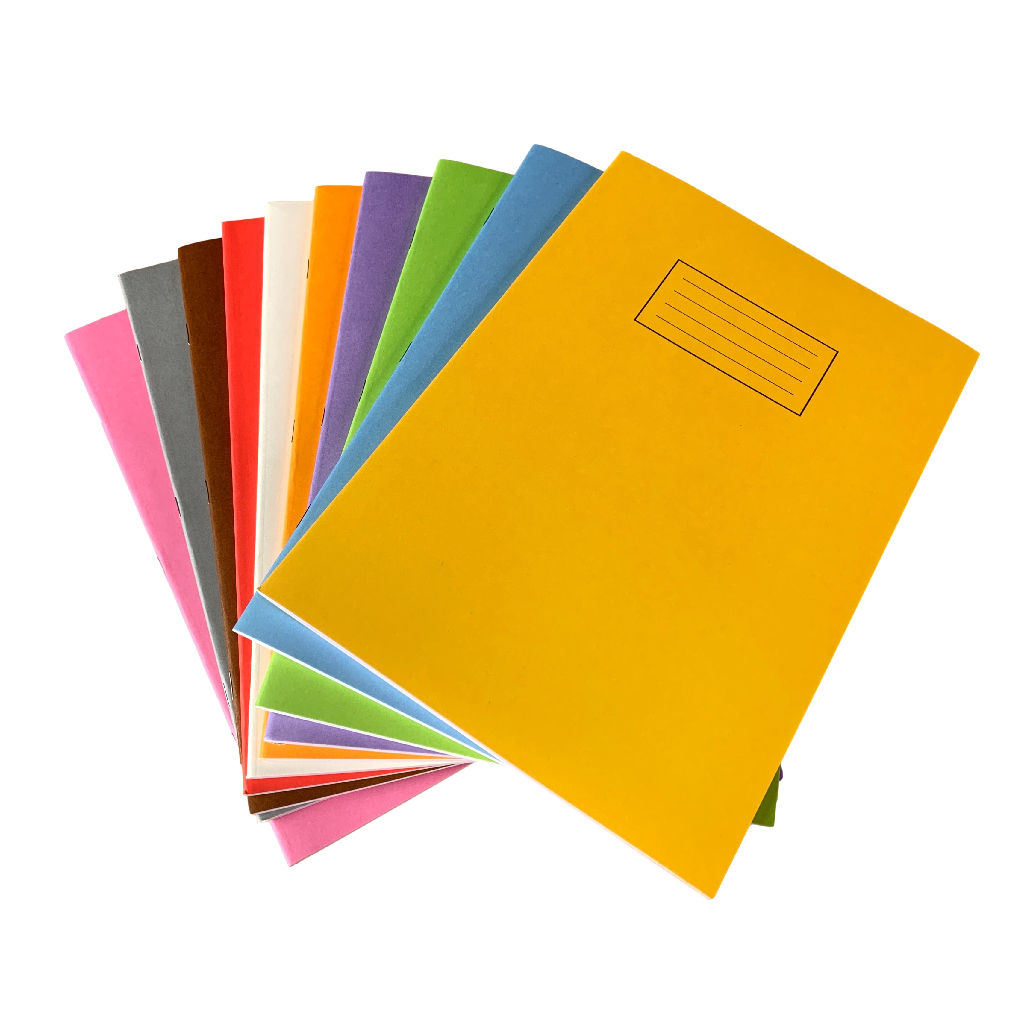 Pack of 50 Janrax A4 Assorted 80 Pages Feint and Ruled Exercise Books ...